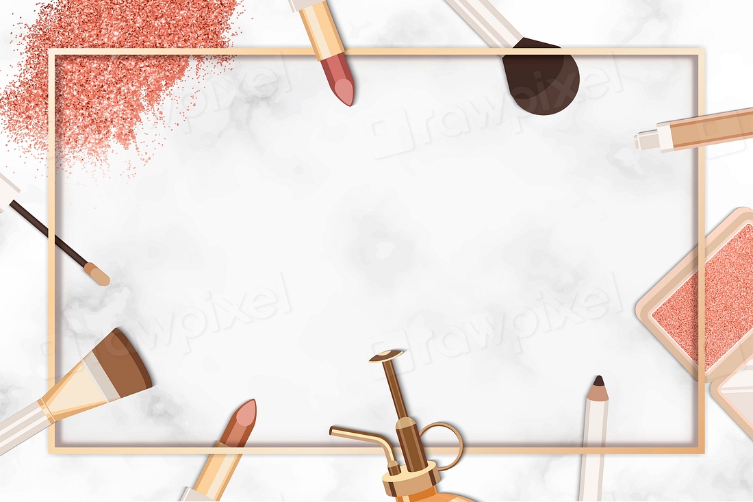 Female facial cosmetic frame vector | Premium Vector - rawpixel