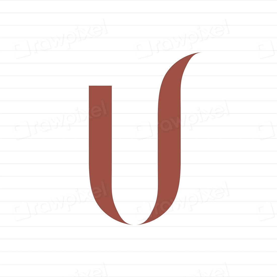 Capital letter U symbol illustration | Premium Vector - rawpixel