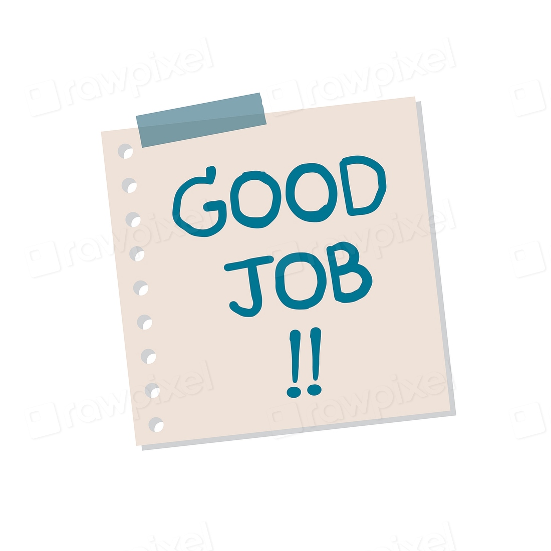 Good job sticky note illustration | Premium Vector - rawpixel