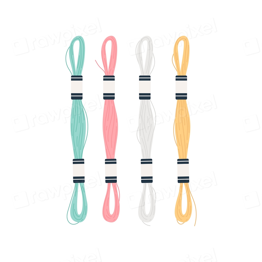 Mixed colorful threads icon illustration | Premium Vector - rawpixel
