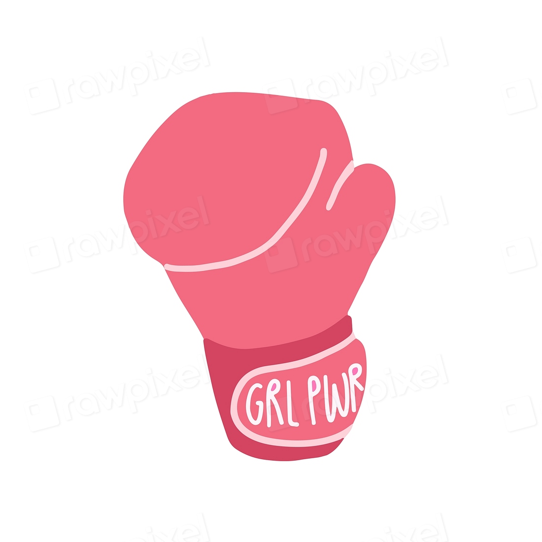 Girl power boxing glove vector | Premium Vector - rawpixel