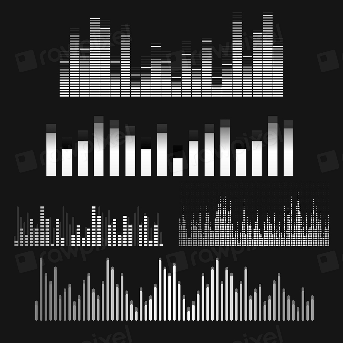 Sound wave equalizer vector design | Free Vector - rawpixel