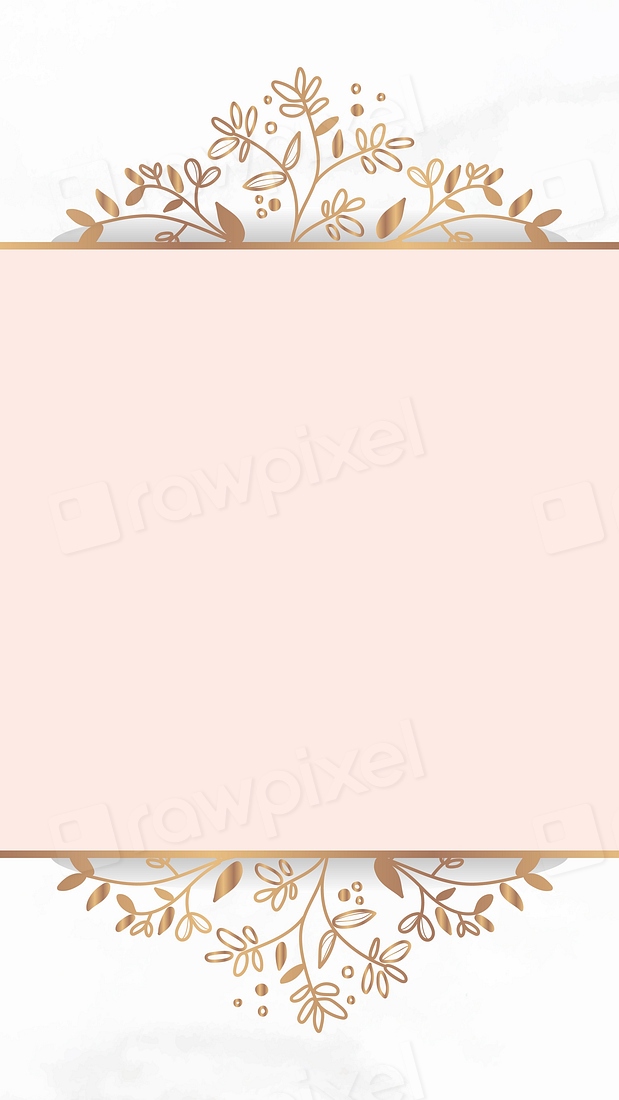 Golden floral elegant mobile phone | Premium Vector - rawpixel