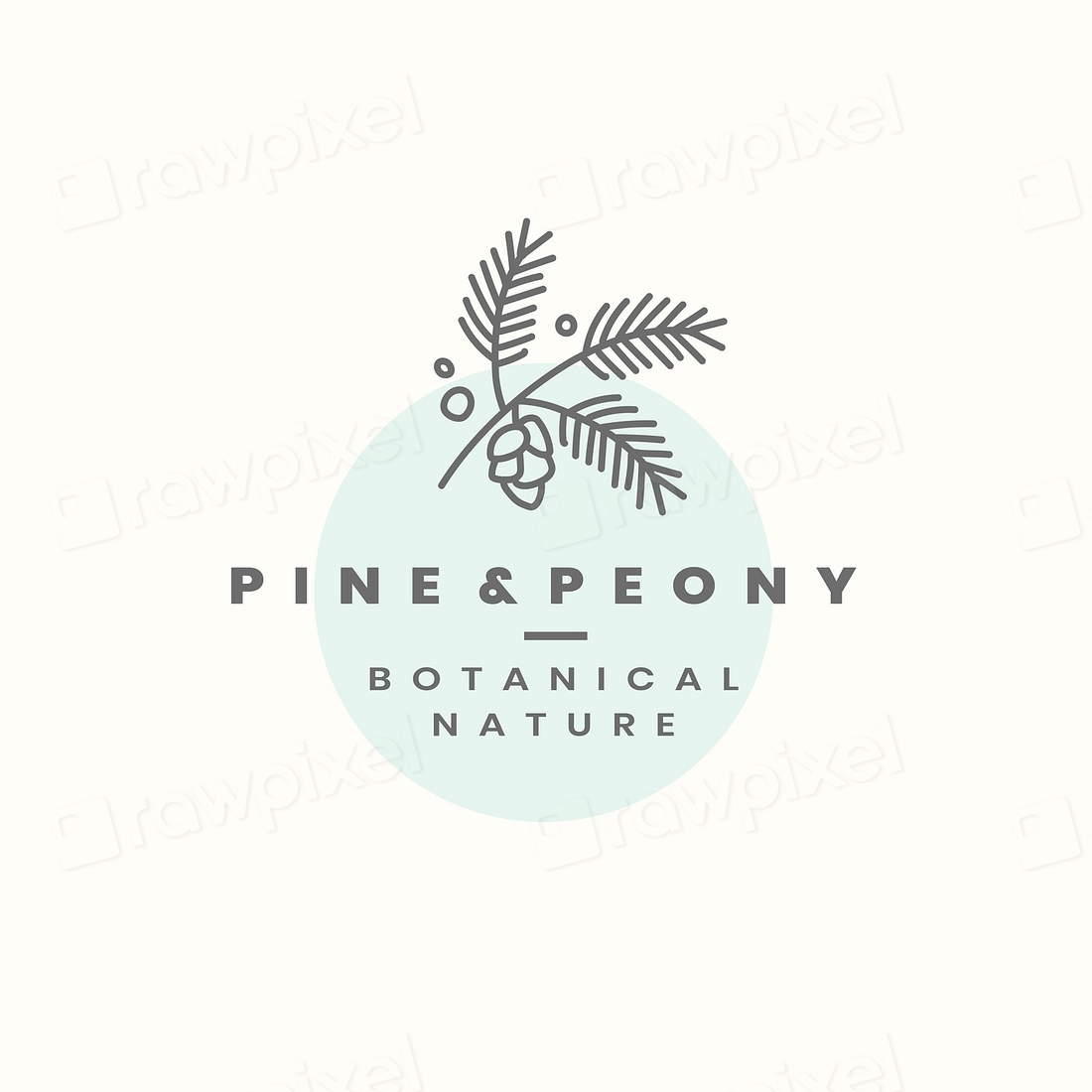 Pine & Peony logo design | Premium Vector - rawpixel