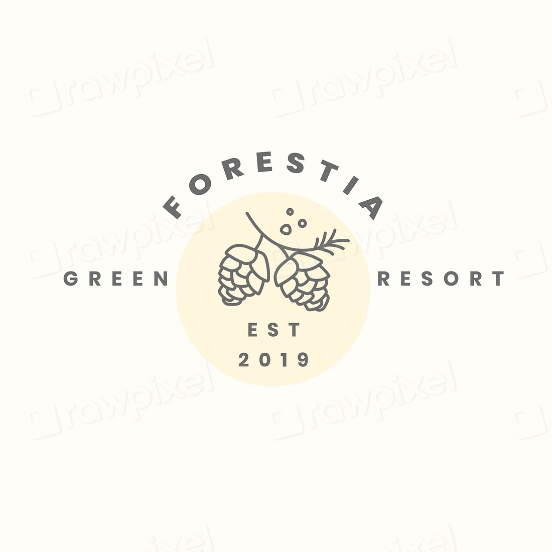 Green resort logo design vector | Premium Vector - rawpixel