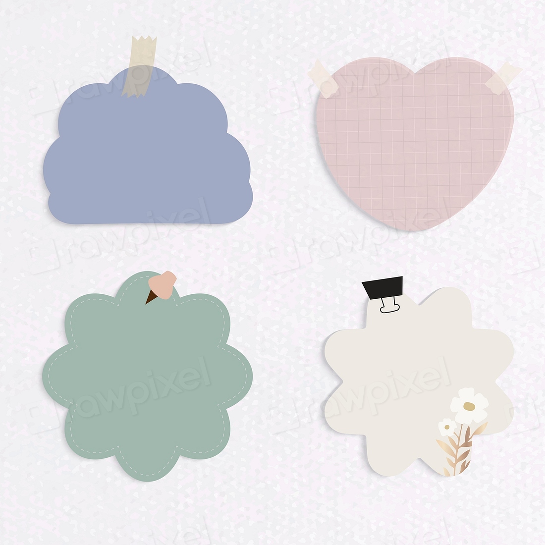 Set notepaper textured paper background | Premium PSD - rawpixel