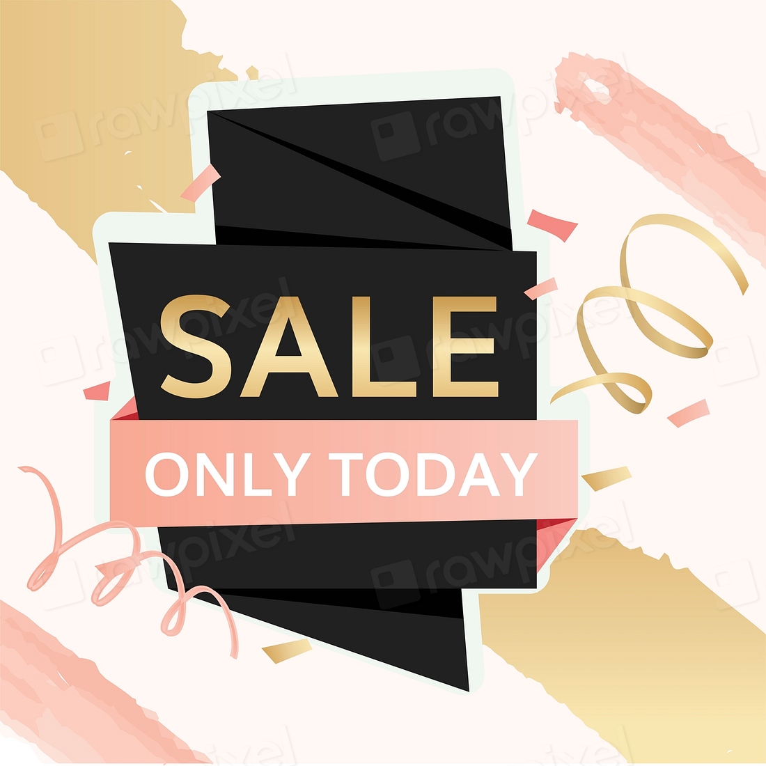 Shop sale only today advertisement | Premium Vector - rawpixel