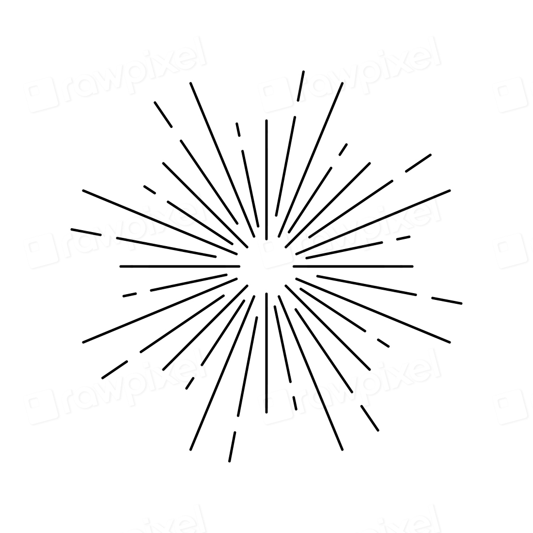 Sunburst design on white vector | Premium Vector - rawpixel