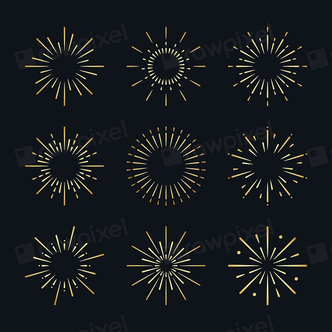 Set of firework explosion vectors | Premium Vector - rawpixel