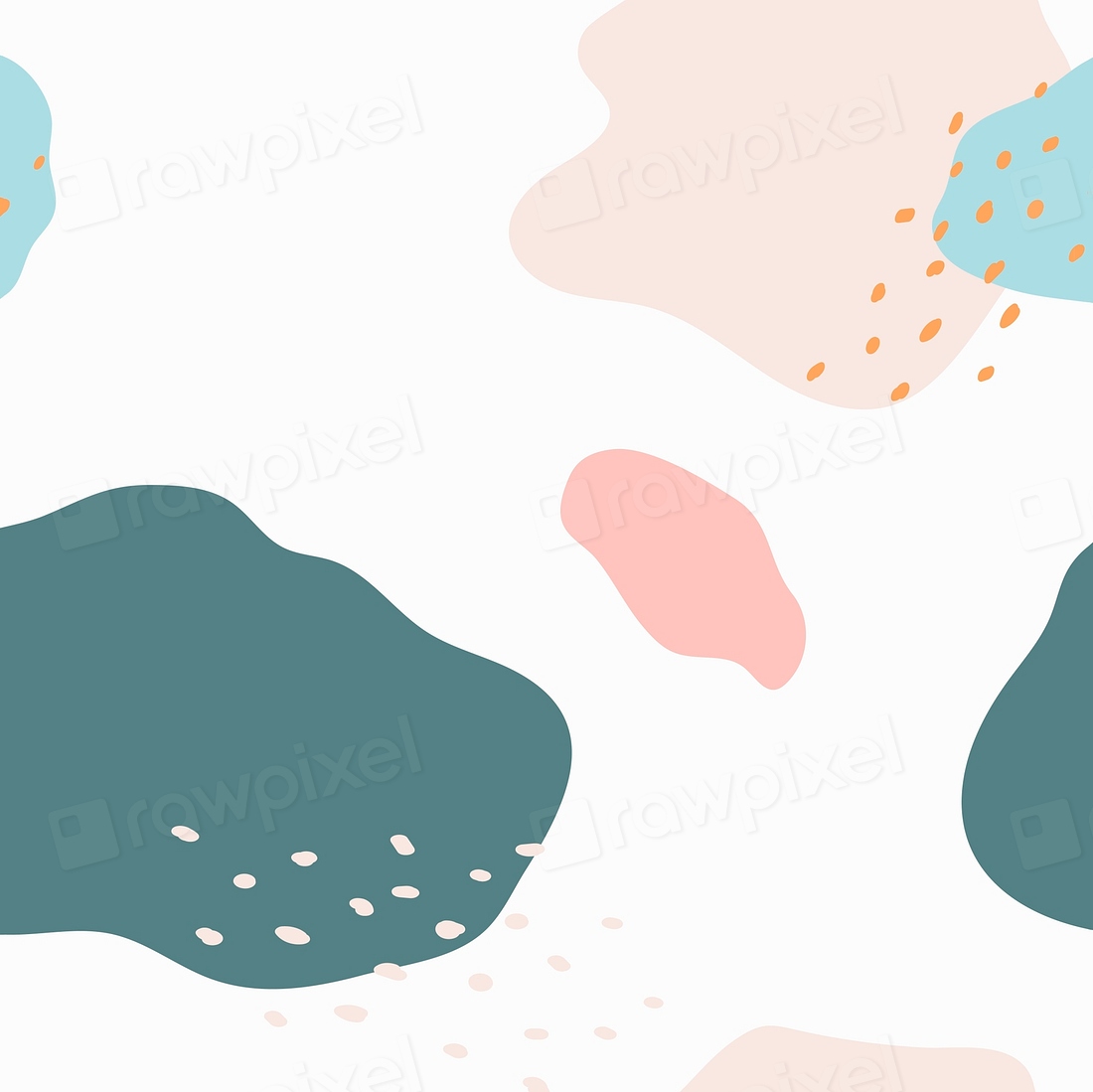 Pastel Memphis pattern design vector | Premium Vector - rawpixel