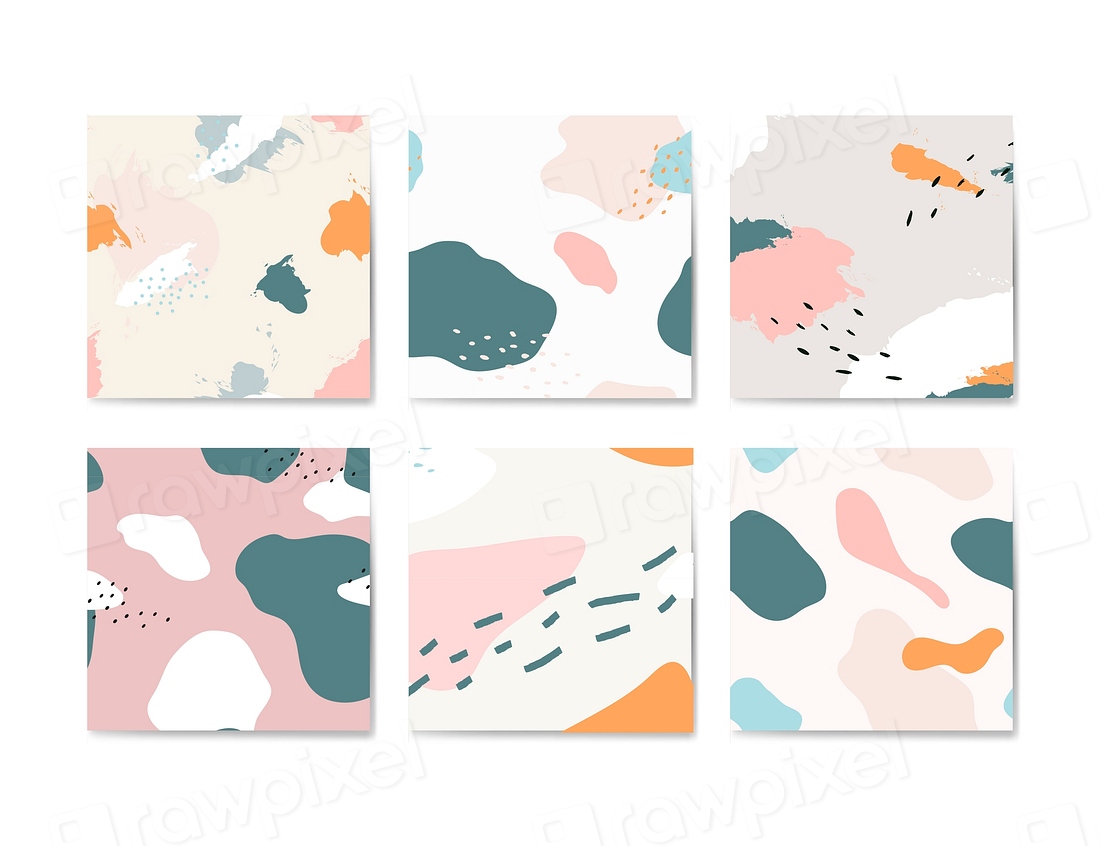 Pastel Memphis pattern design vector | Premium Vector - rawpixel