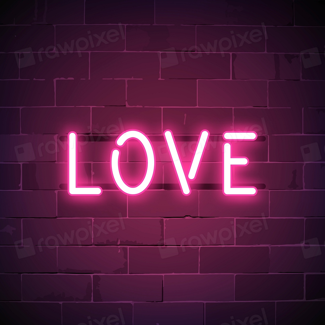 Love is all neon sign | Premium Vector - rawpixel