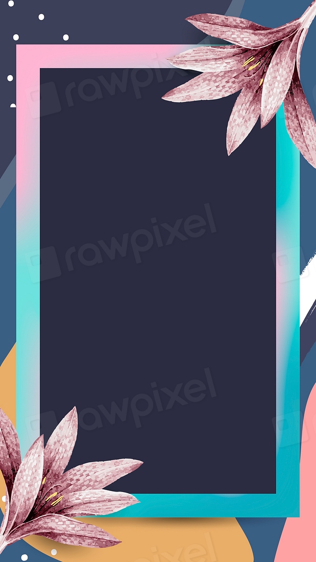 Rectangular Memphis frame design vector | Premium Vector - rawpixel