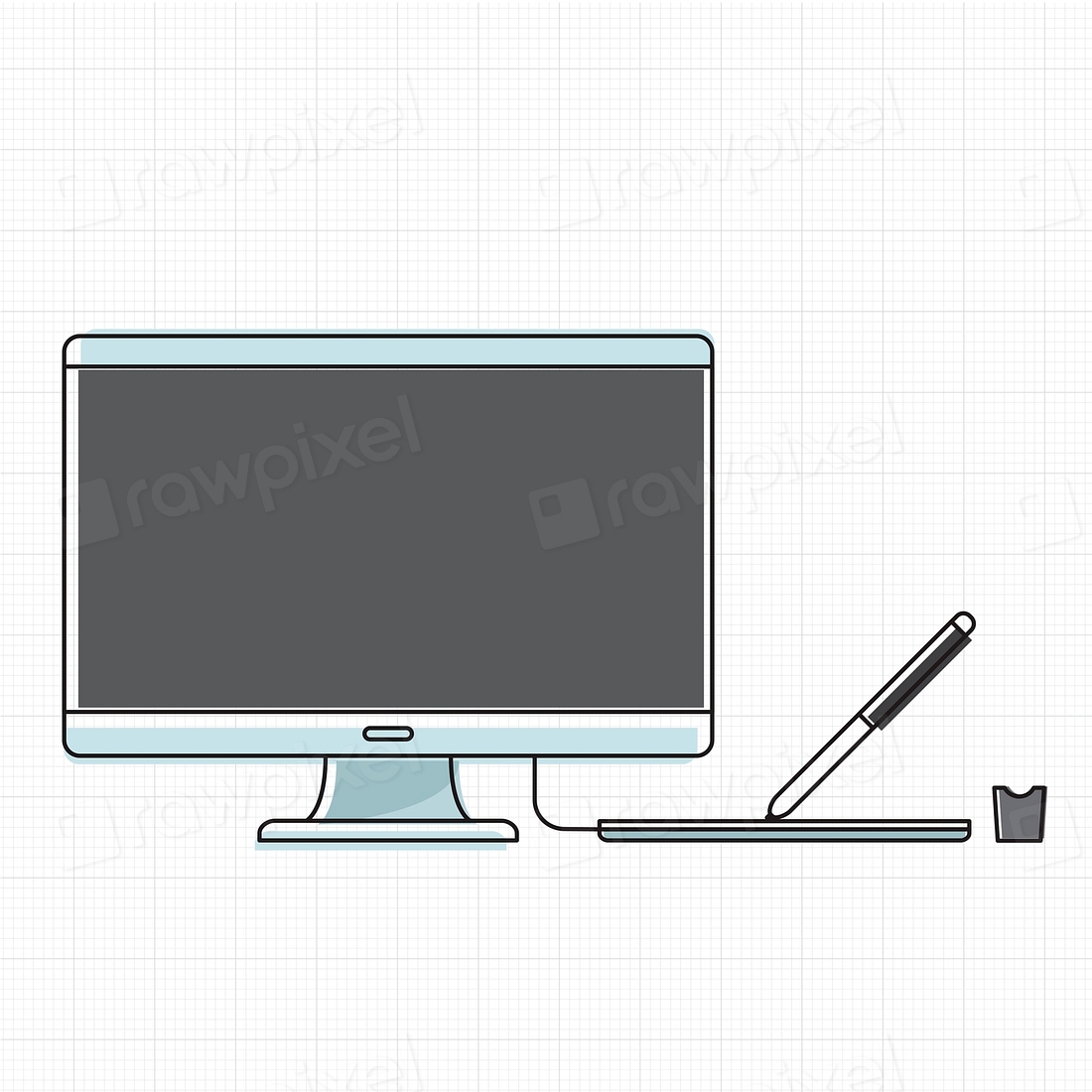 Vector of computer digital device | Free Vector - rawpixel