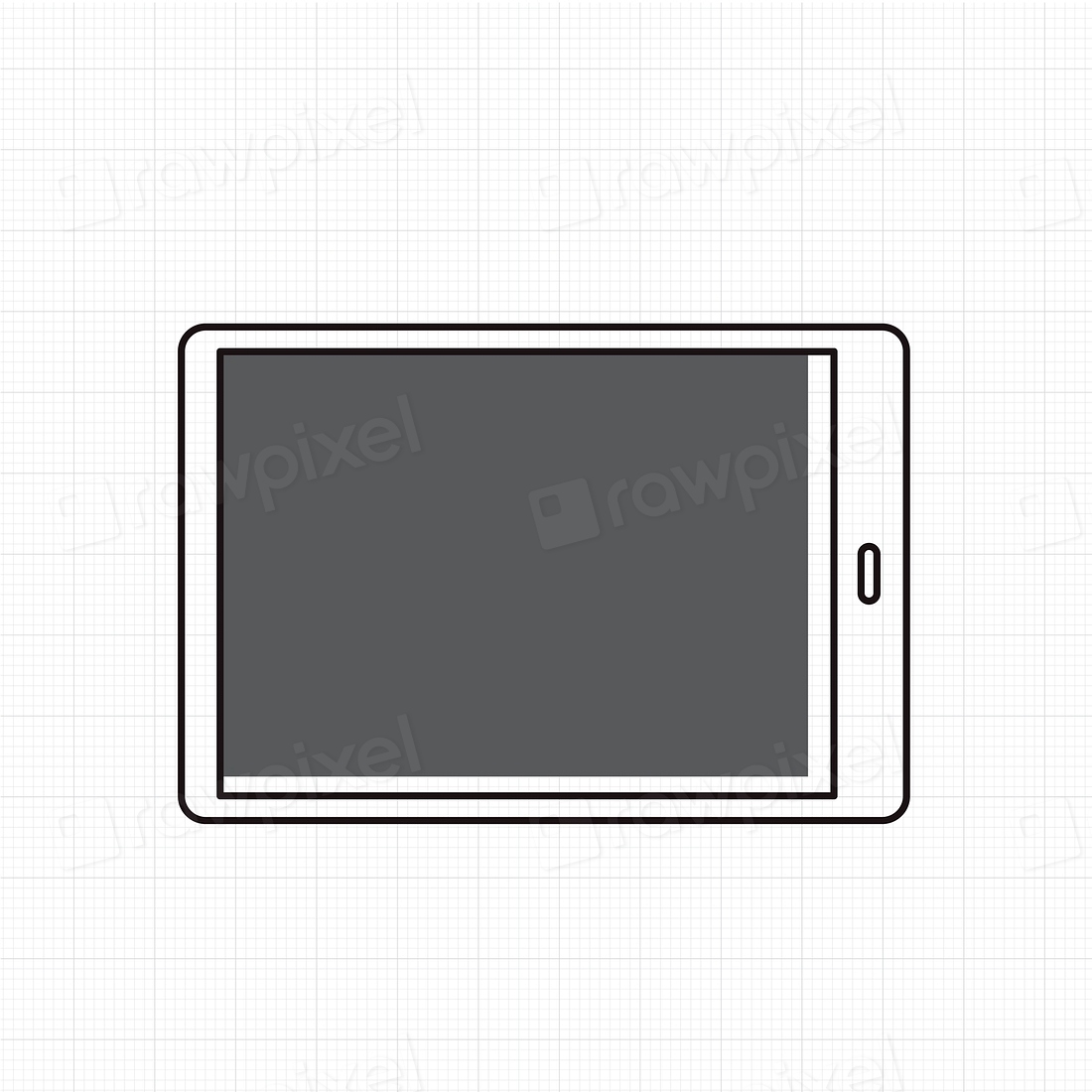 Vector of digital tablet icon | Premium Vector - rawpixel
