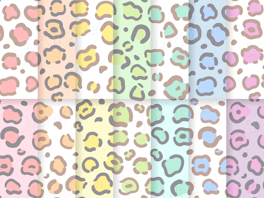 Collection seamless colorful animal patterns | Premium Vector - rawpixel