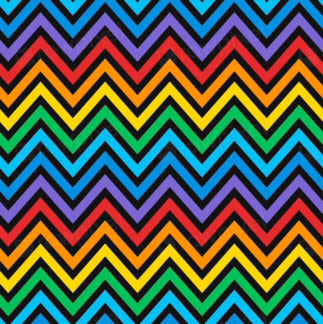 Seamless colorful zig zag pattern | Premium Vector - rawpixel