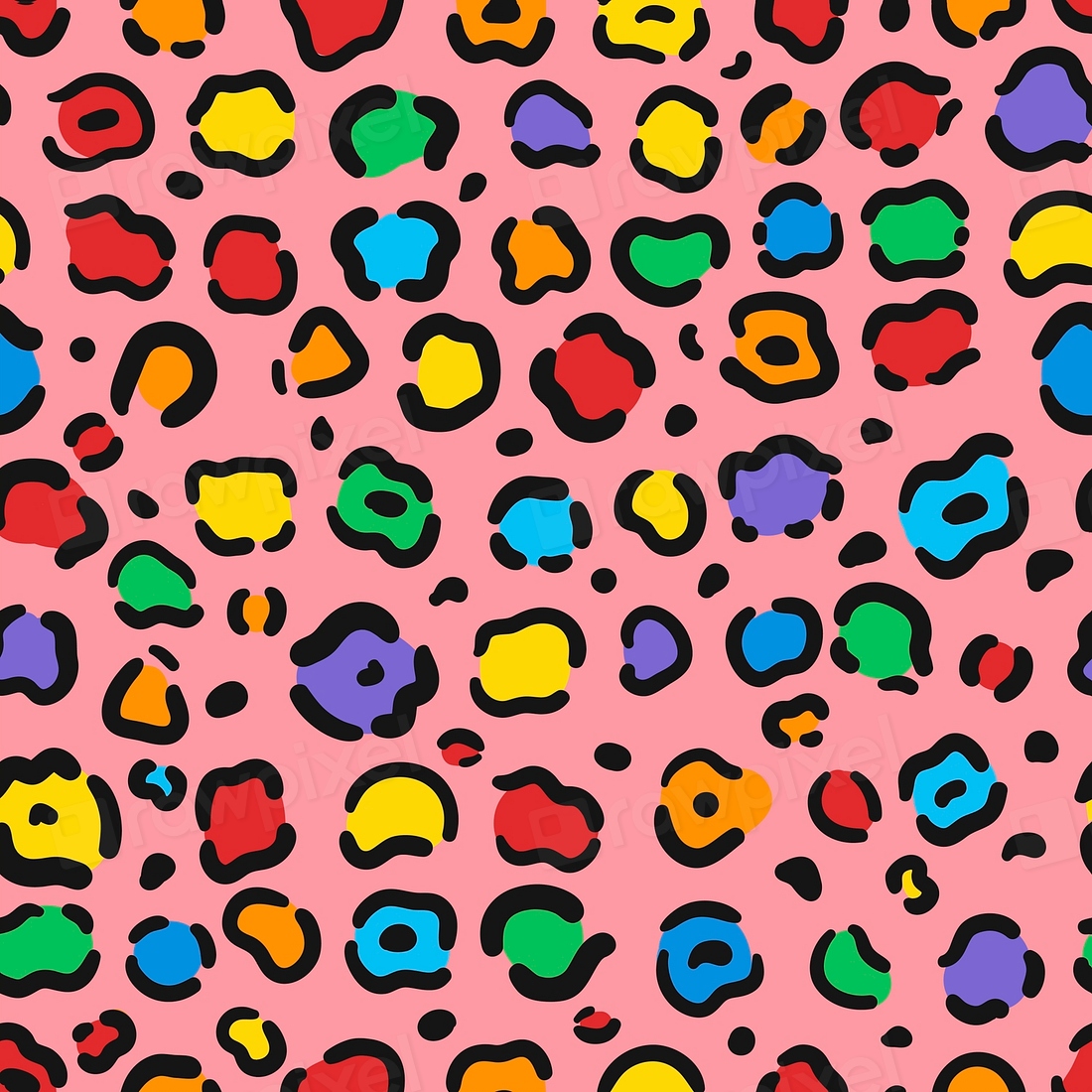 Seamless colorful animal print pattern | Premium Vector - rawpixel