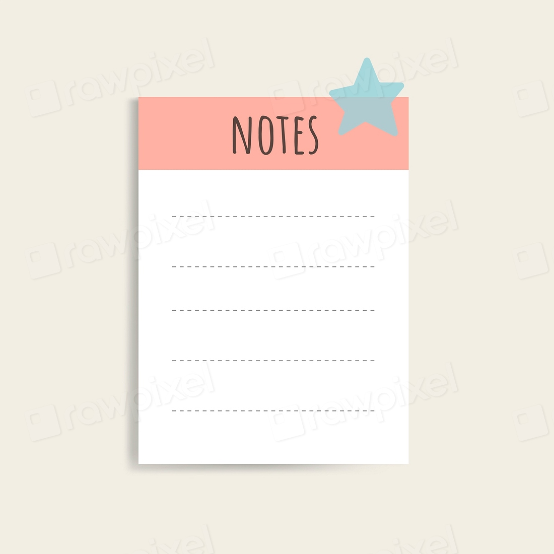 Cute white note paper vector | Premium Vector - rawpixel