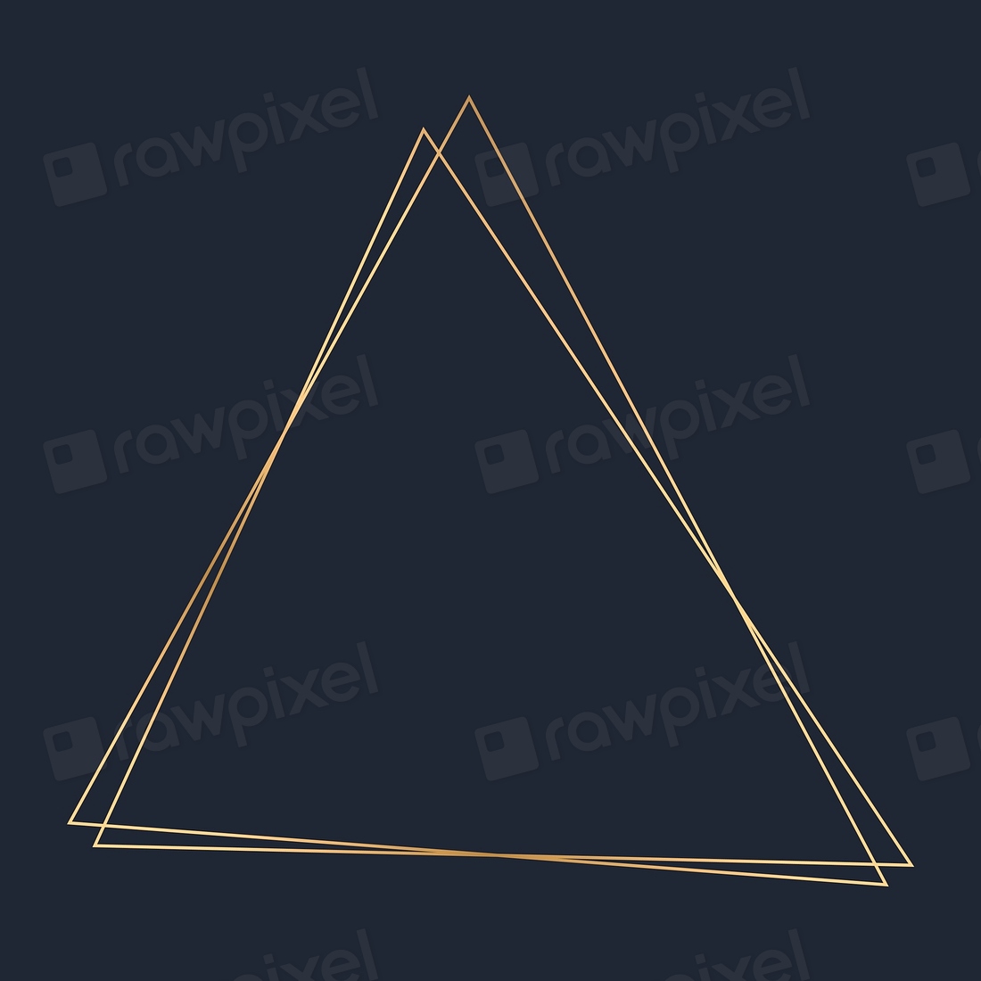 Golden triangle frame template vector | Premium Vector - rawpixel