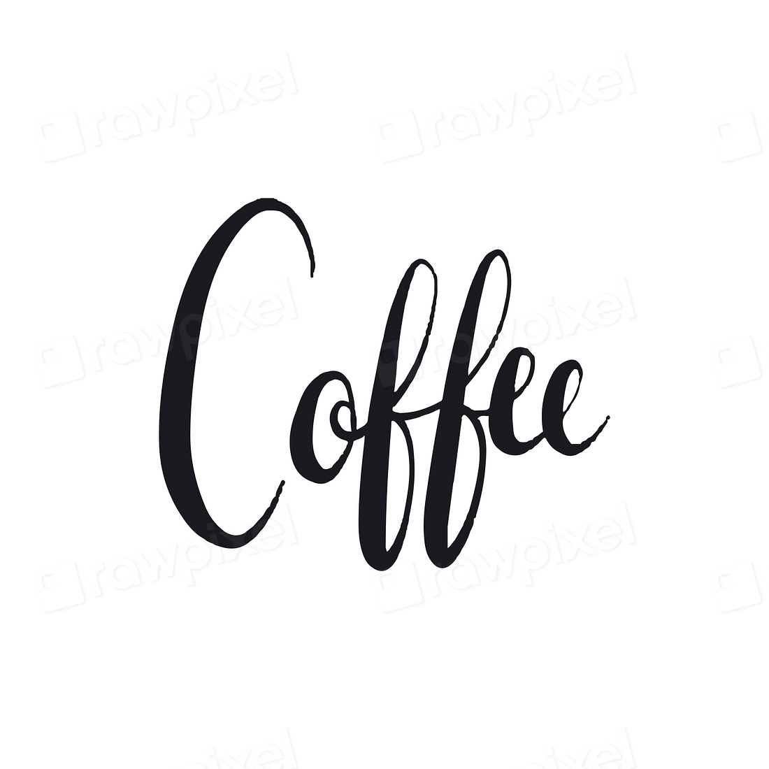Coffee in calligraphy | Premium Vector - rawpixel