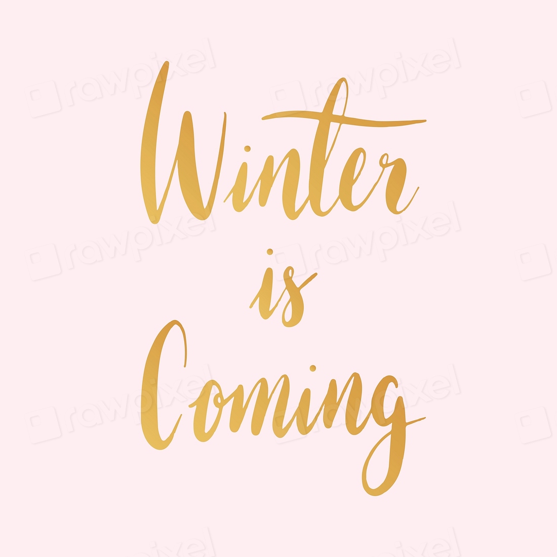 Winter is coming typography style | Premium Vector - rawpixel