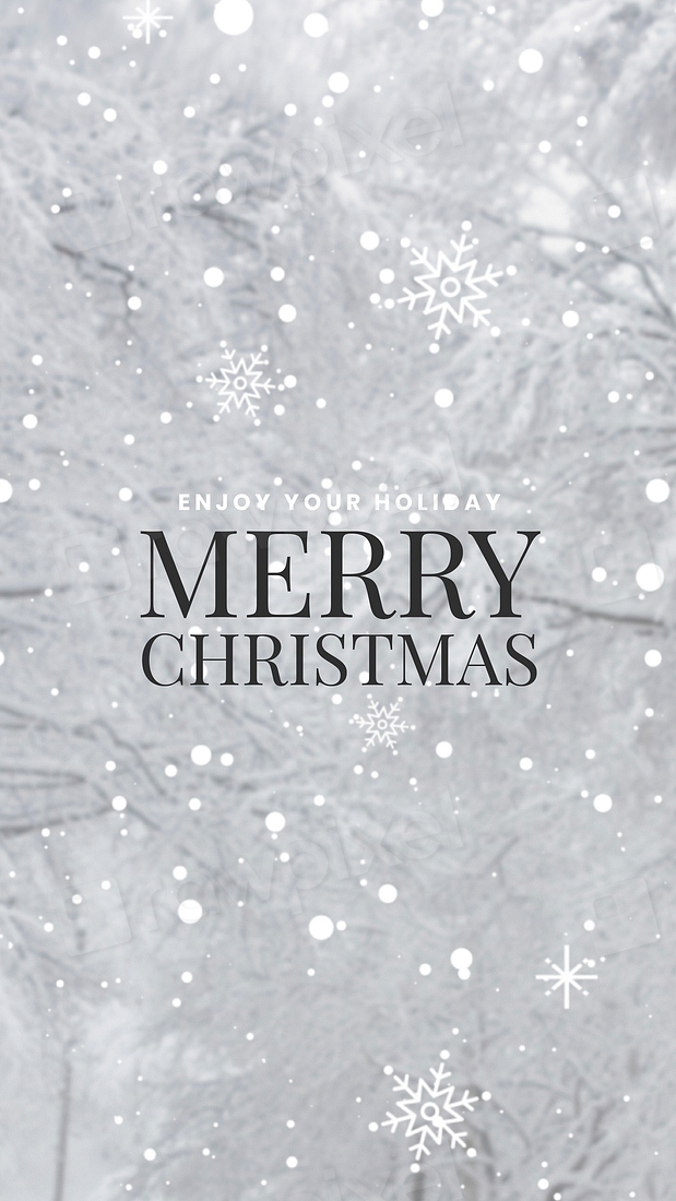 Christmas mobile wallpaper template vector | Premium Vector Template ...