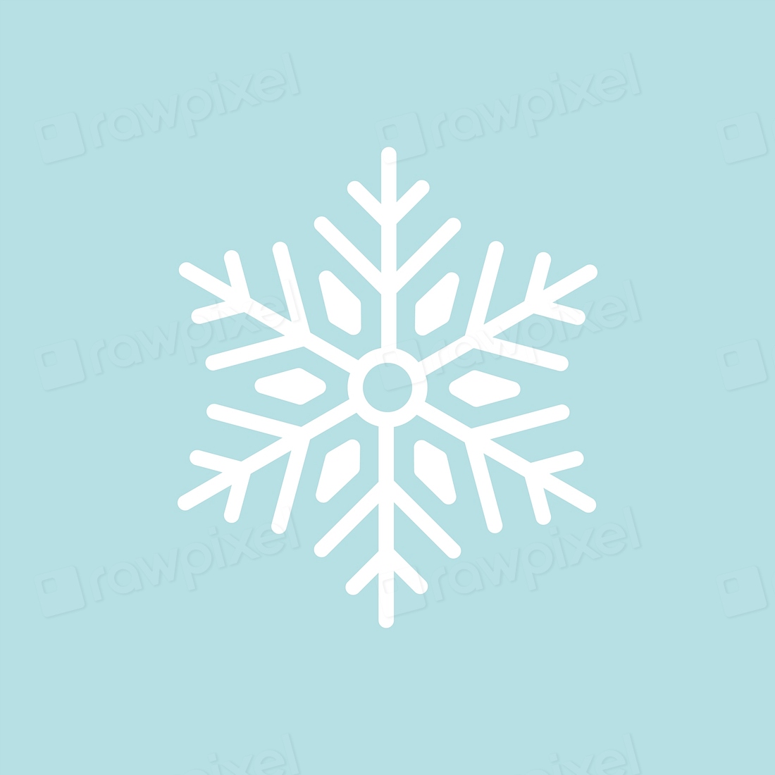 Single snowflake Christmas design vector | Premium Vector - rawpixel