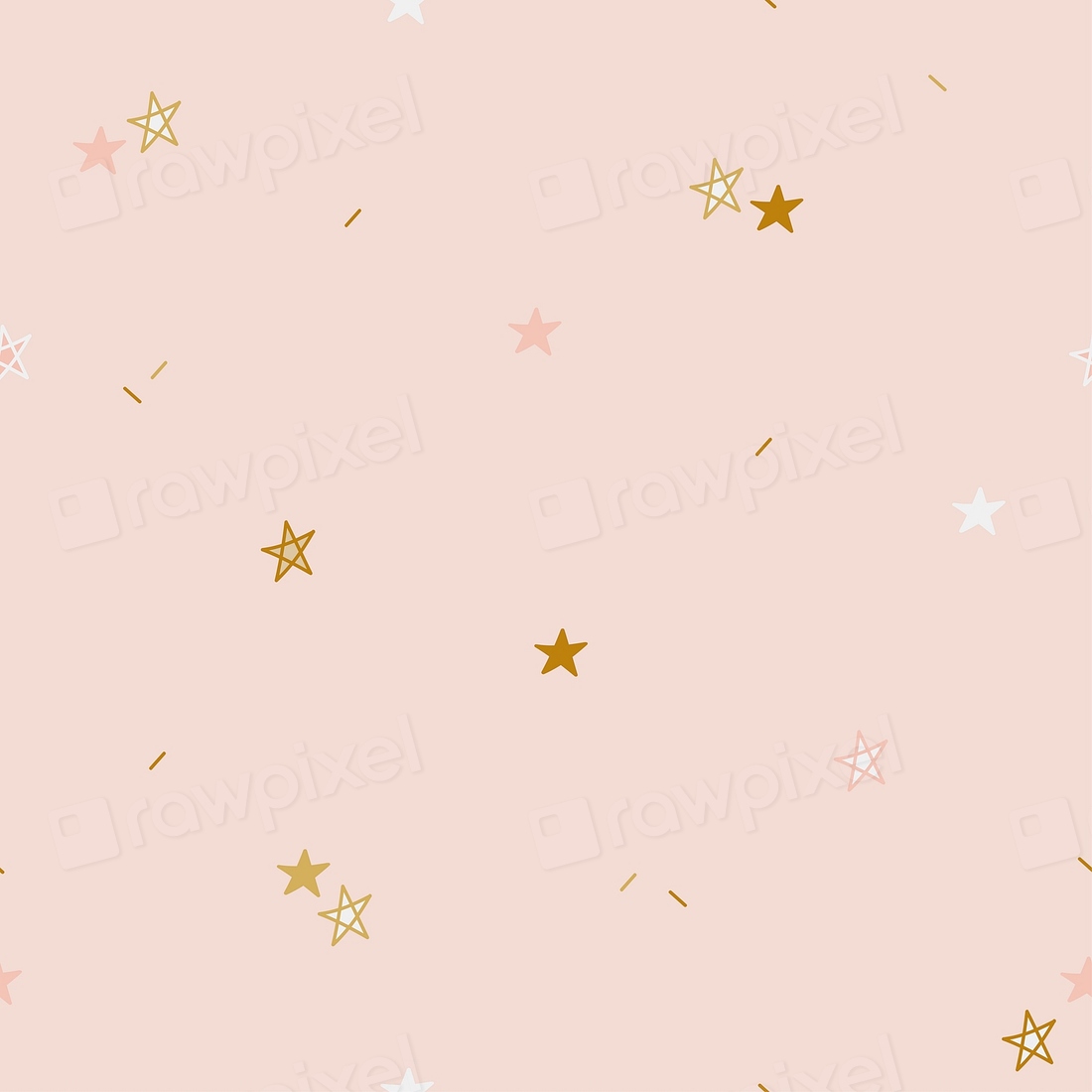 Brown and yellow stars pattern | Premium Vector - rawpixel