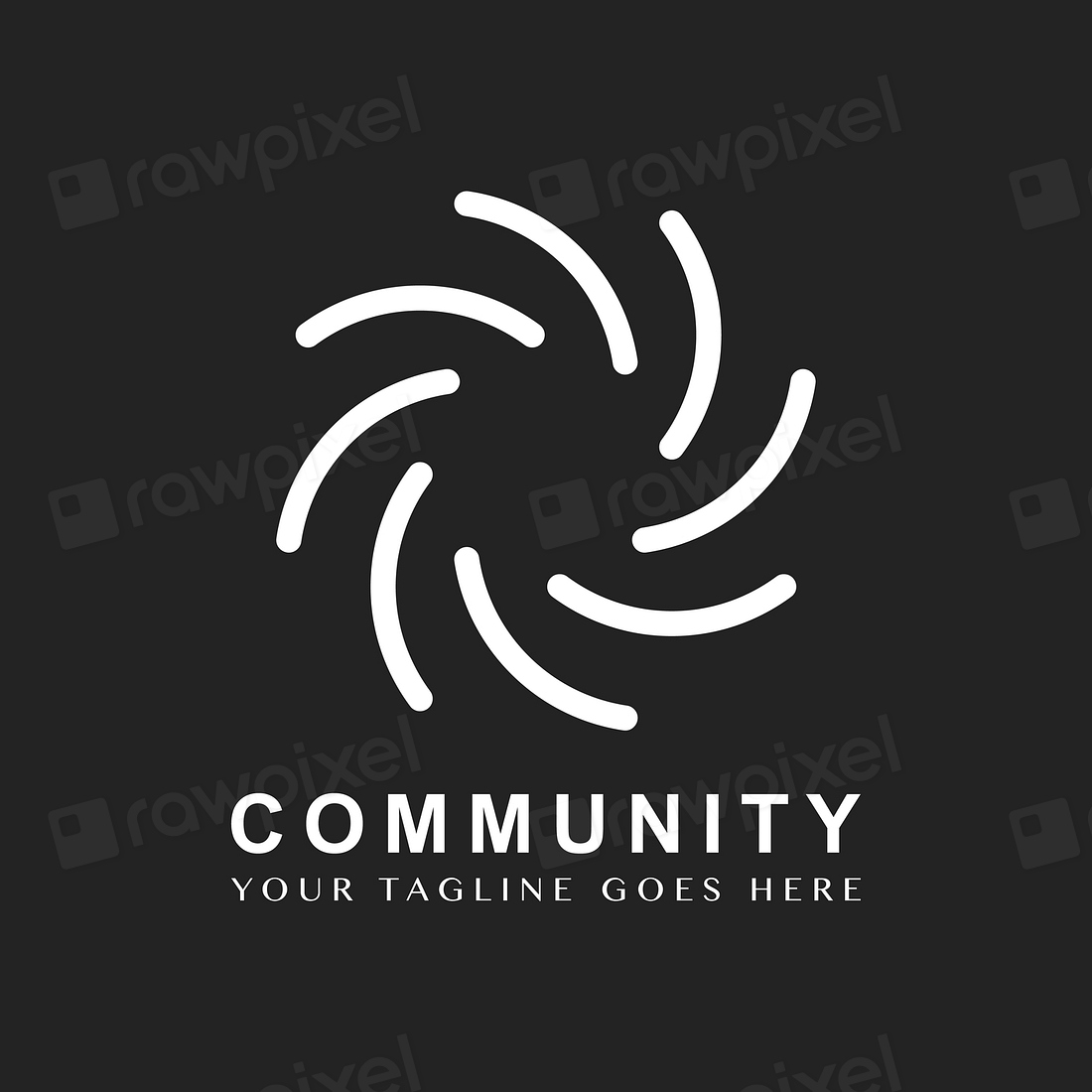 Community branding logo design sample | Free Vector - rawpixel