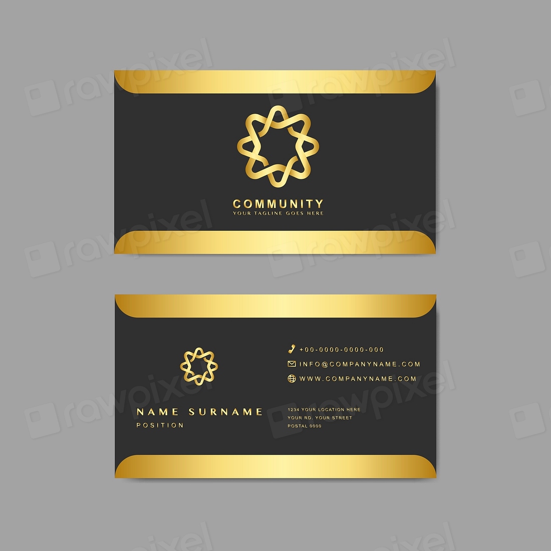 Business card sample design template | Premium Vector - rawpixel