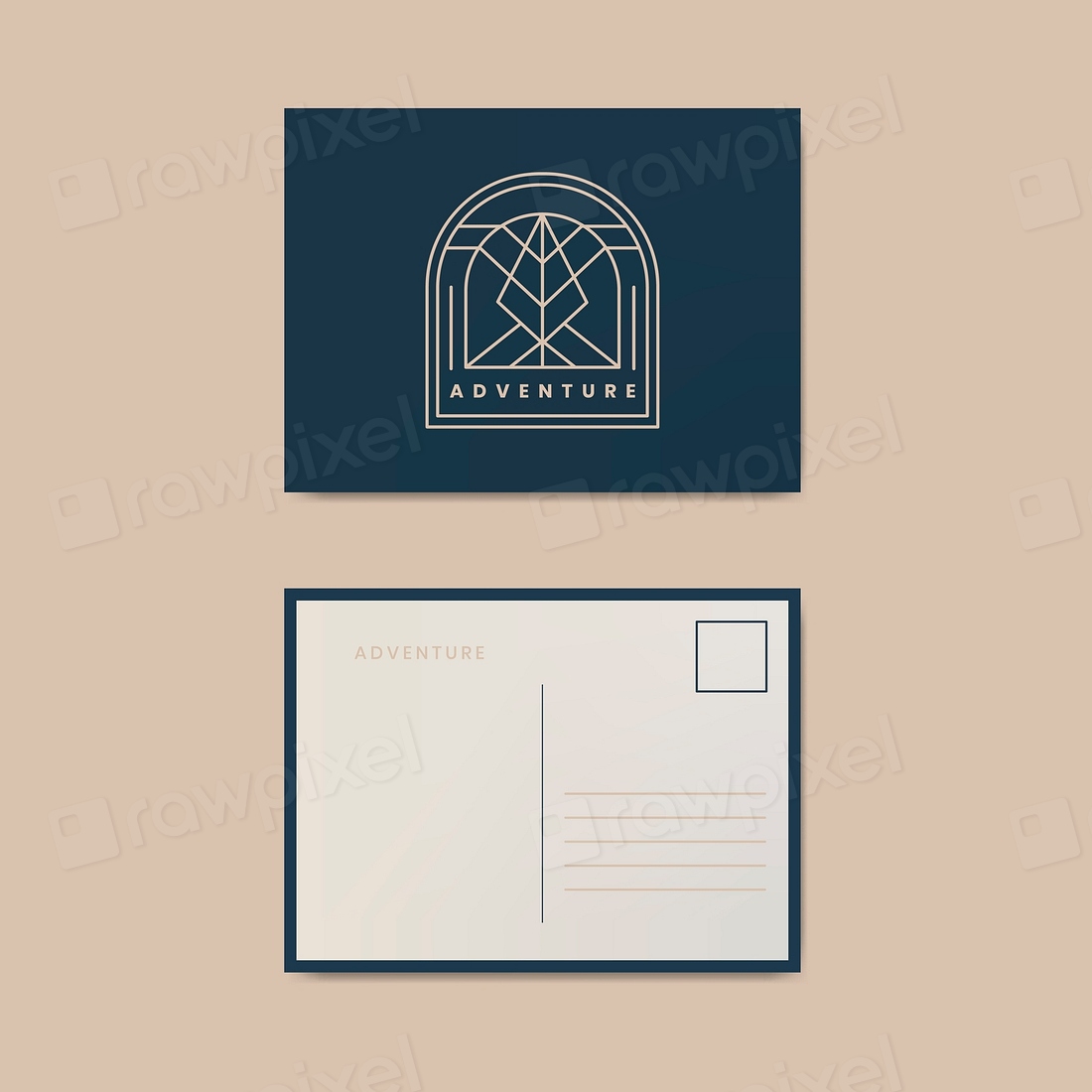 Post card design template mockup | Premium Vector - rawpixel