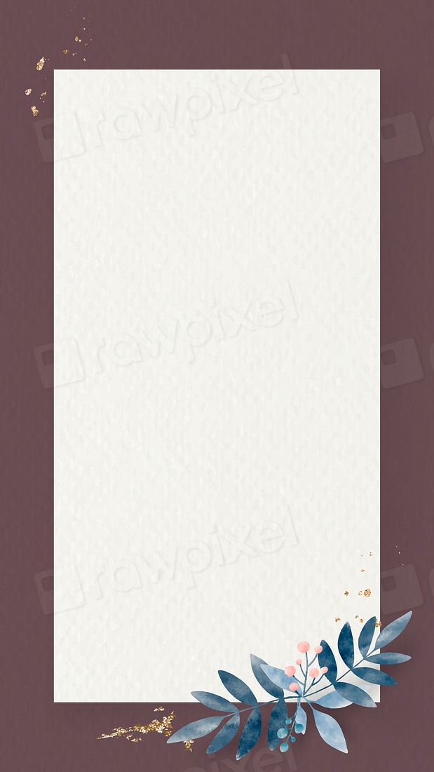 Leafy paper rectangle frame vector | Premium Vector - rawpixel