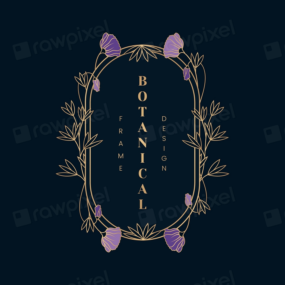 Beautiful botanical frame design mockup | Premium Vector - rawpixel