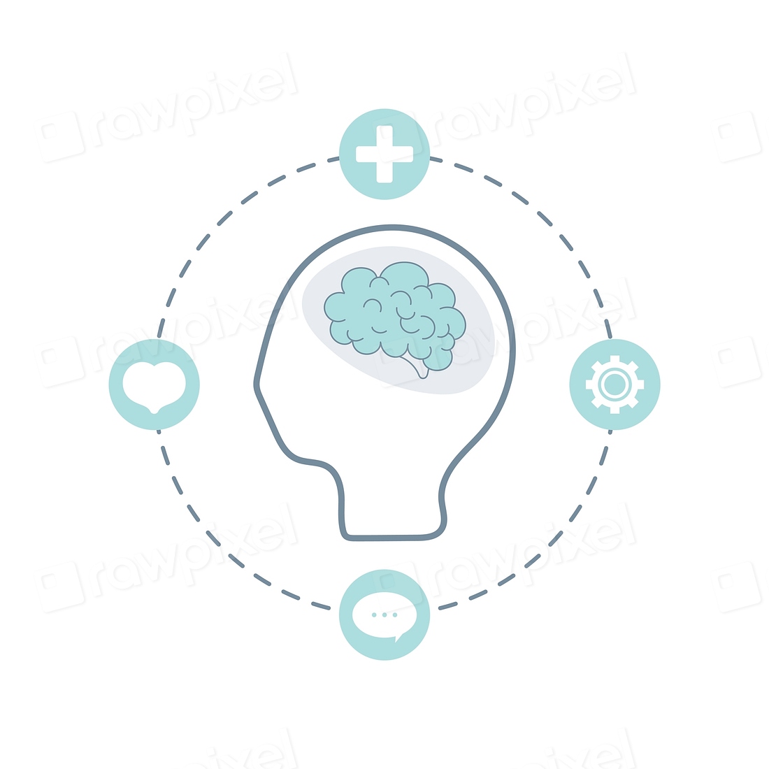Mental health awareness icon vector | Premium Vector - rawpixel