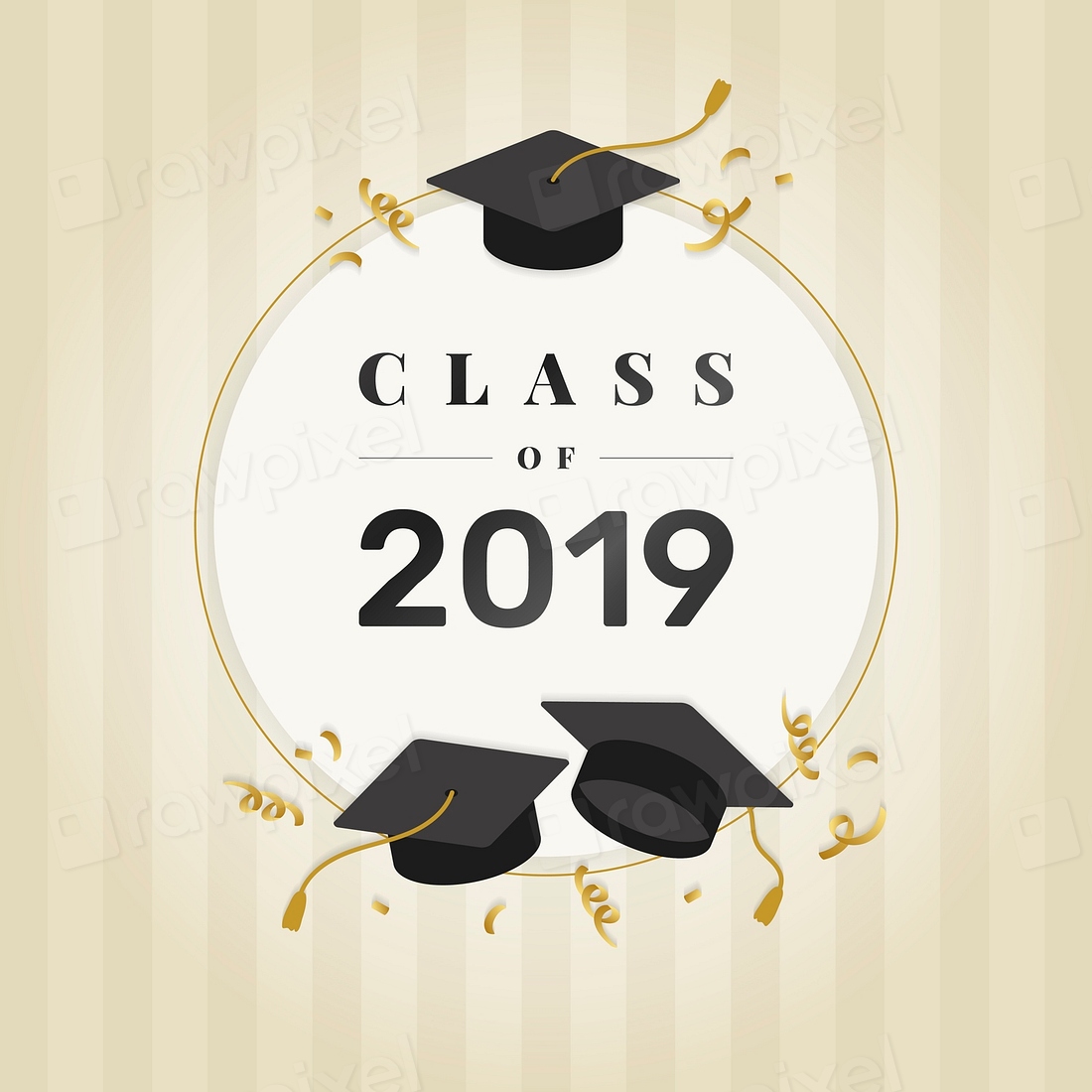 Graduation class of 2019 vector | Premium Vector - rawpixel