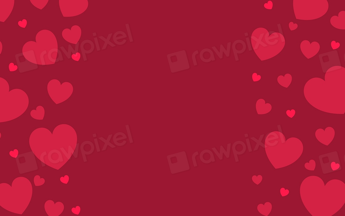 Red hearts background design vector | Premium Vector - rawpixel