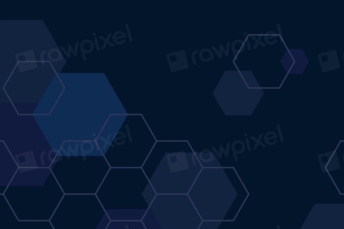 Blue hexagon geometric pattern background | Premium Vector - rawpixel