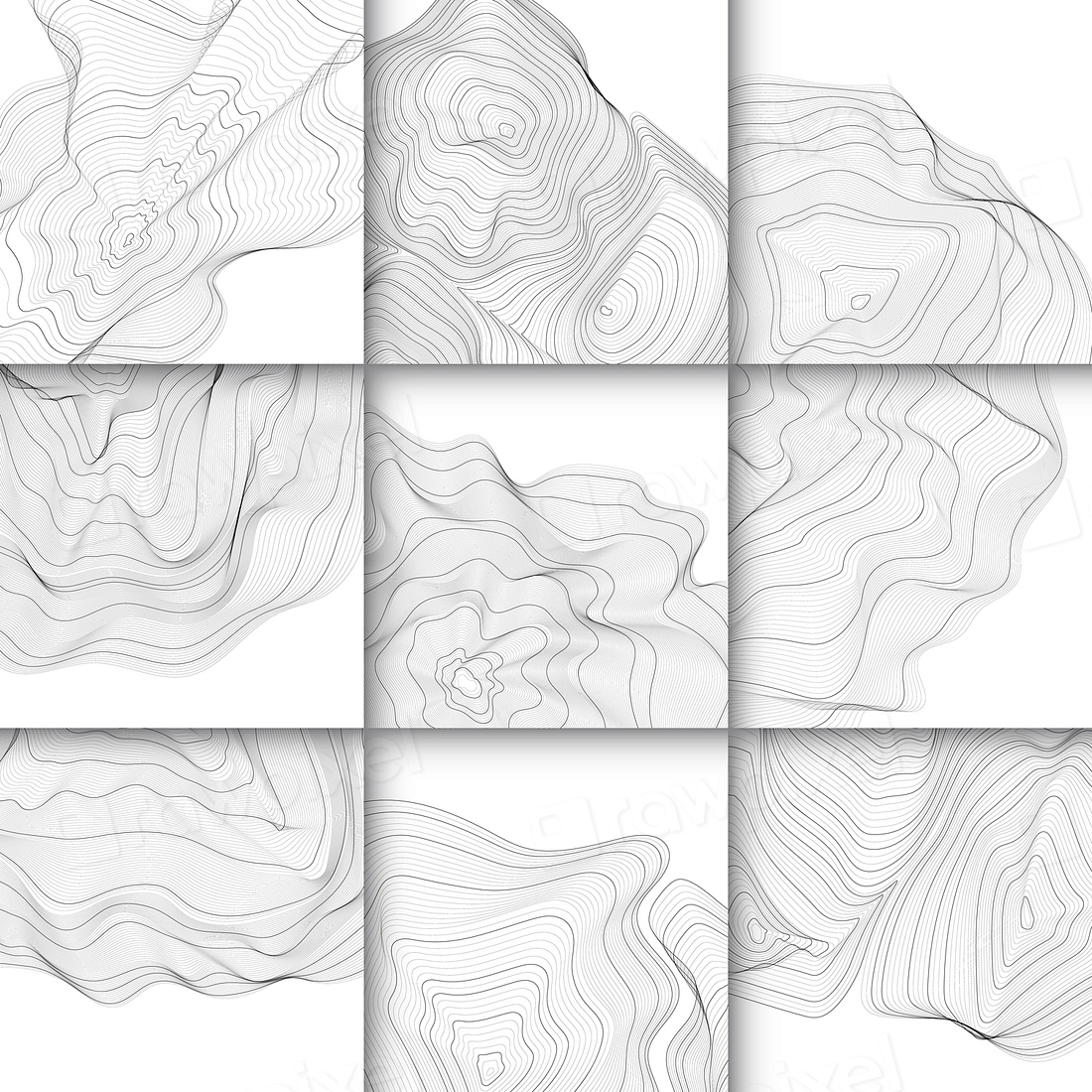 Black and white abstract map | Premium Vector - rawpixel