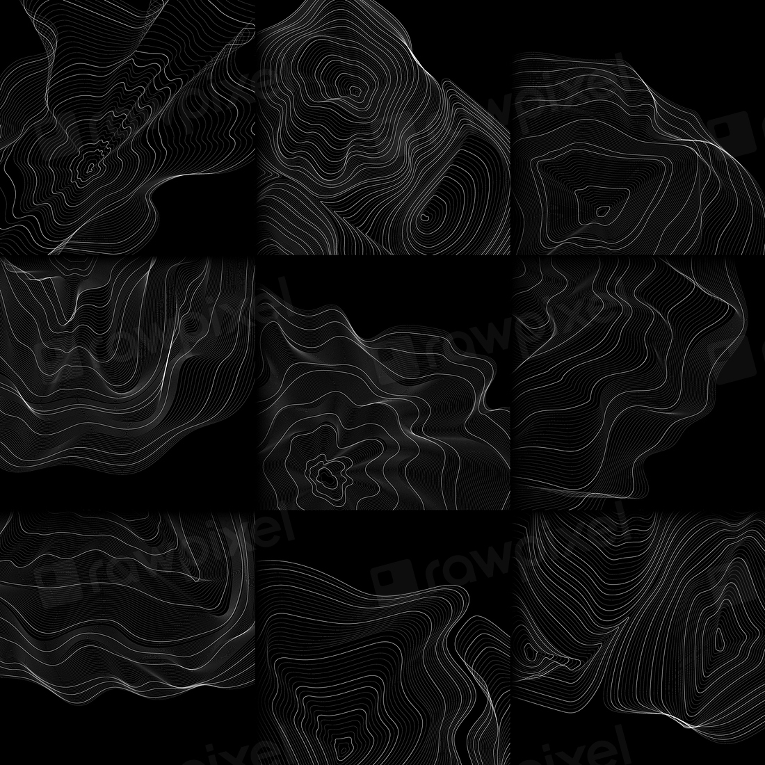 Black and white abstract map | Premium Vector - rawpixel