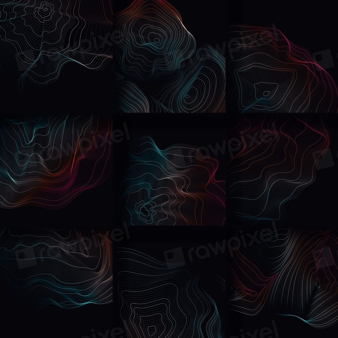 Blue and red abstract map | Premium Vector - rawpixel