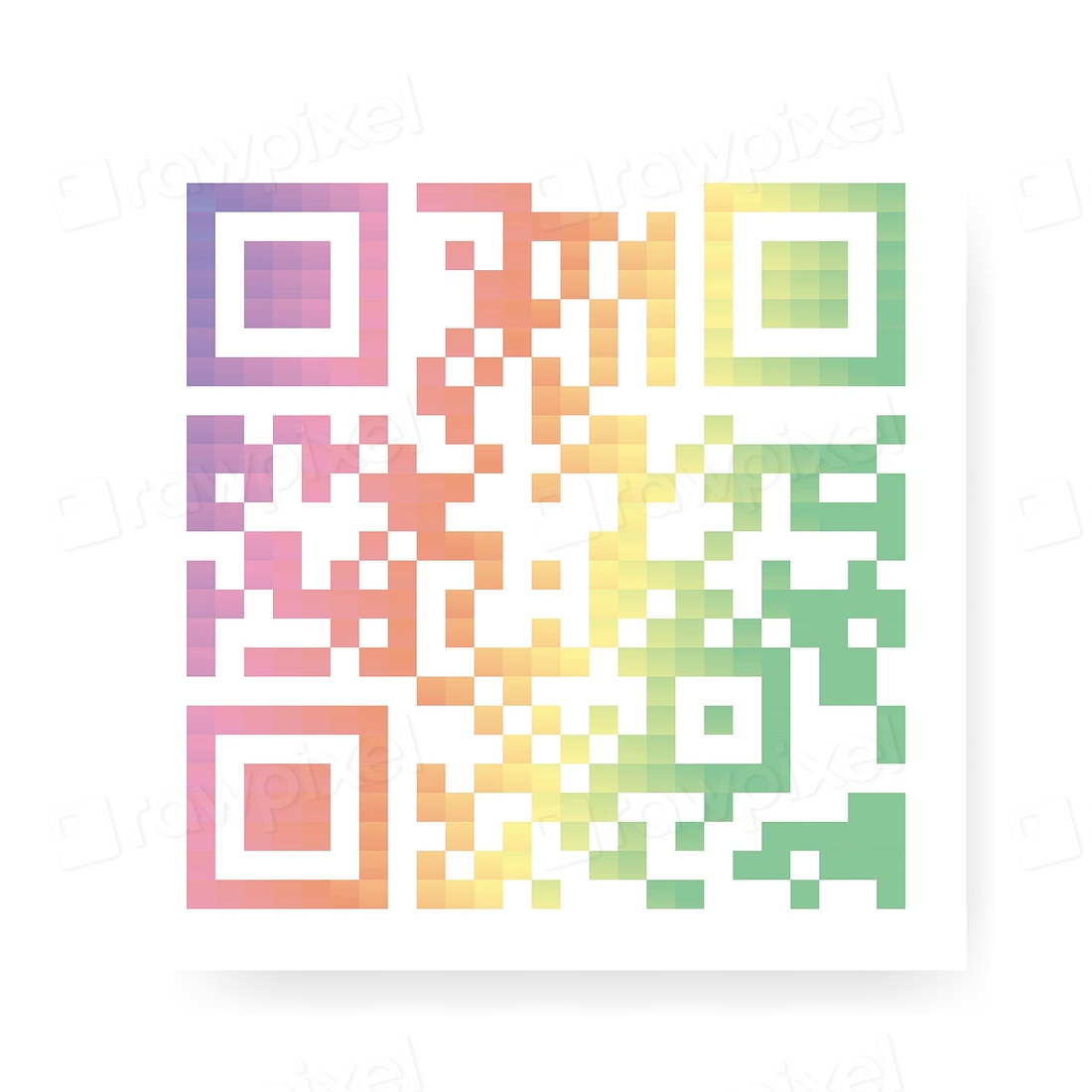 Flat colorful QR code vector | Premium Vector - rawpixel