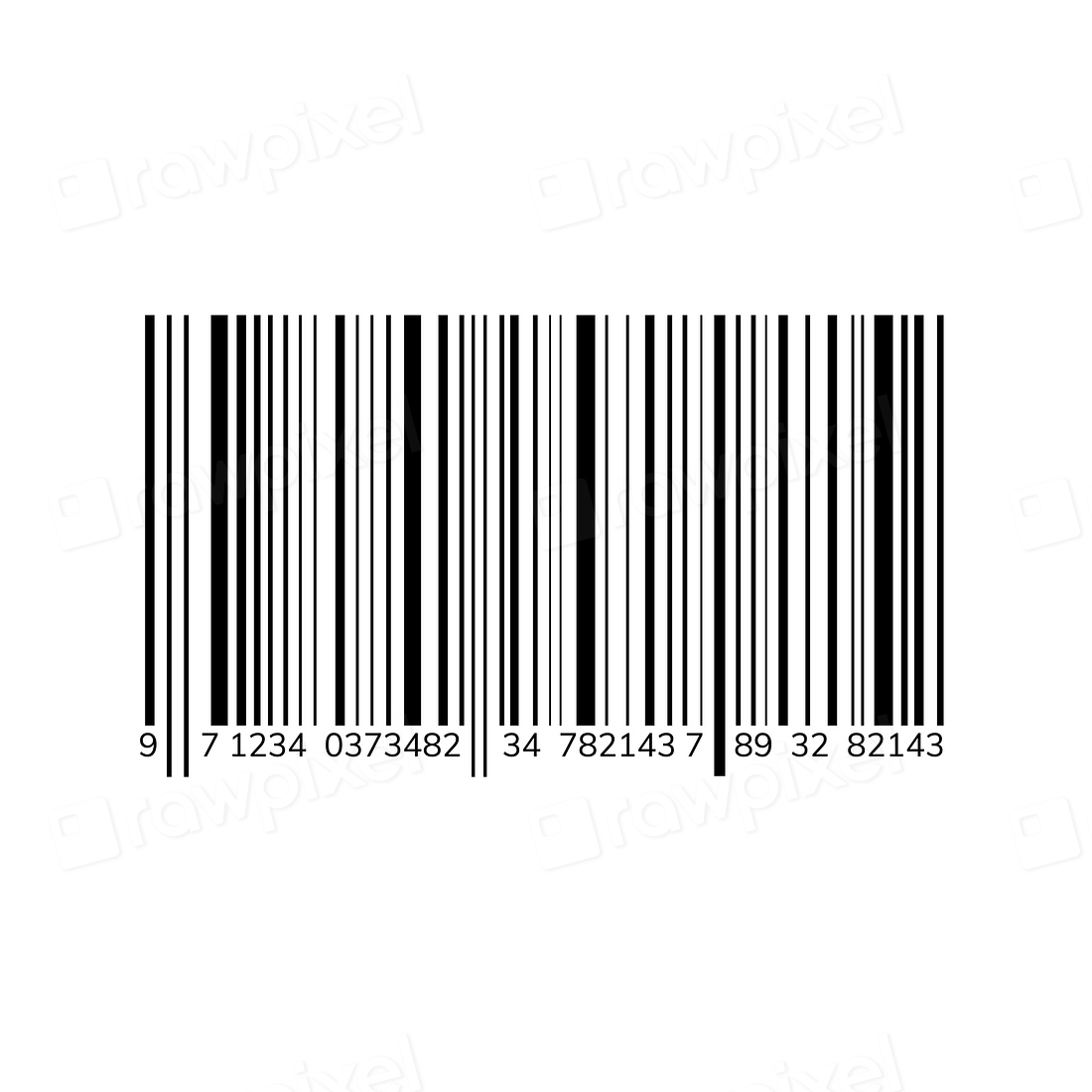 Black barcode icon numerical vector | Premium Vector - rawpixel