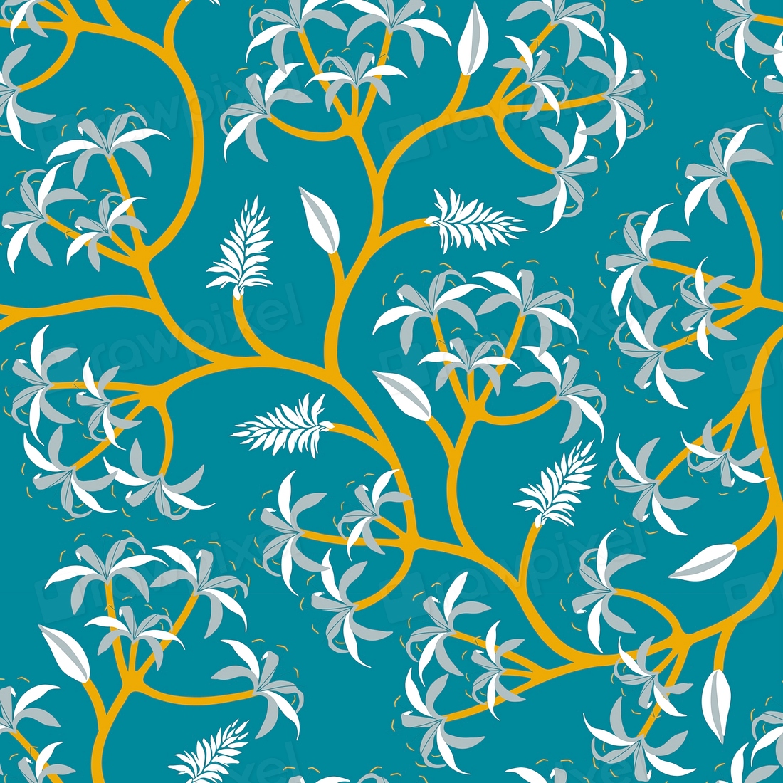 Colorful nature seamless patterned background | Free Vector - rawpixel