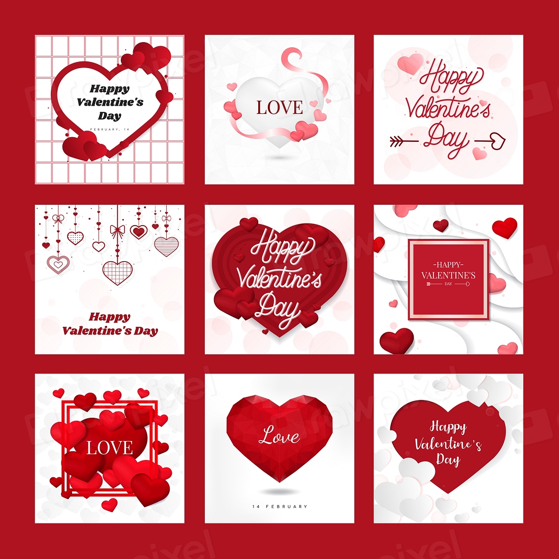 Valentine's day vector design concept | Premium Vector - rawpixel
