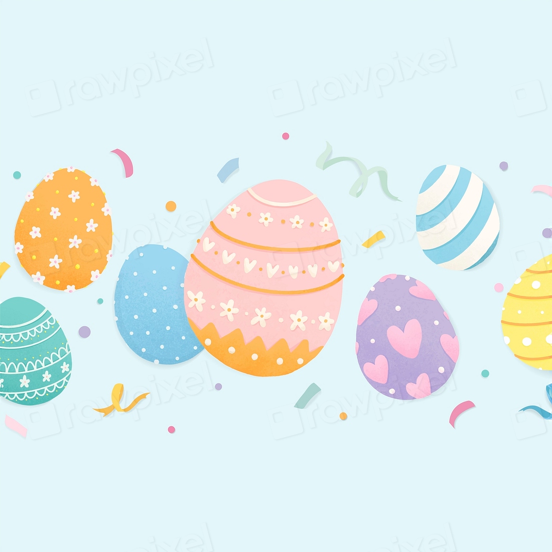 Happy Easter 2019 background vector | Premium Vector - rawpixel