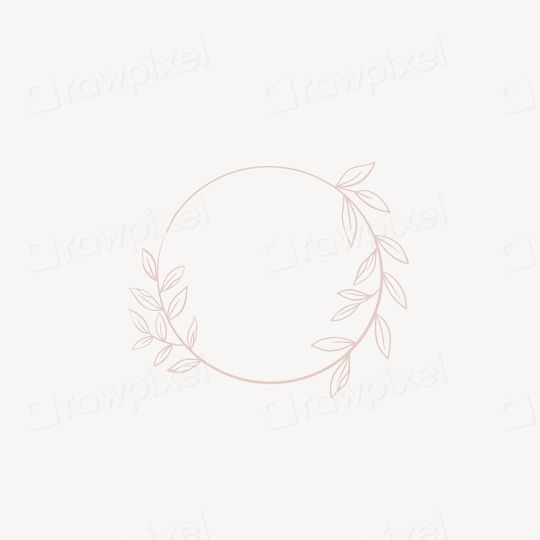 Round botanical frame element vector | Premium Vector - rawpixel