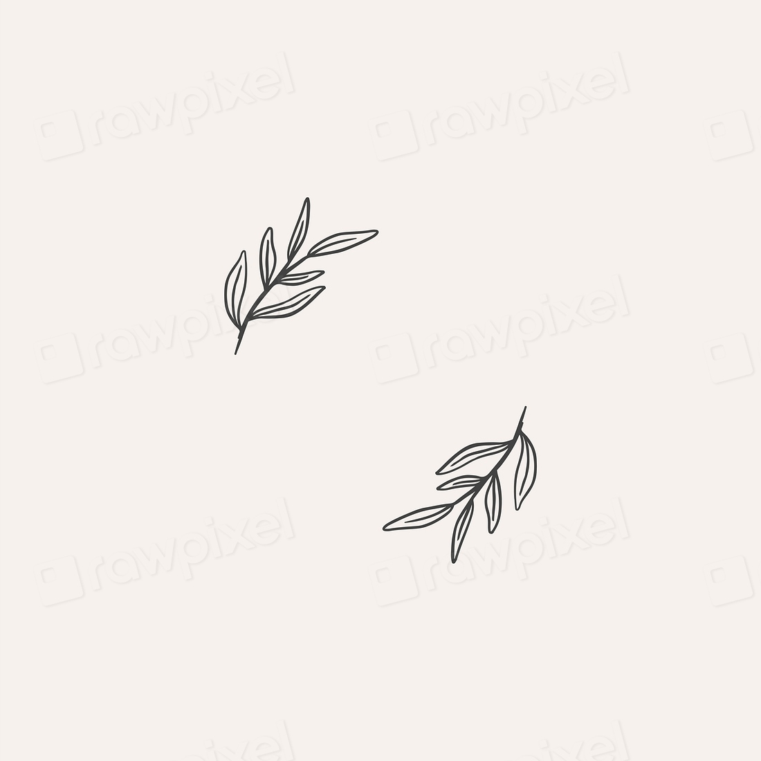 Leaf framed border element vector | Premium Vector - rawpixel