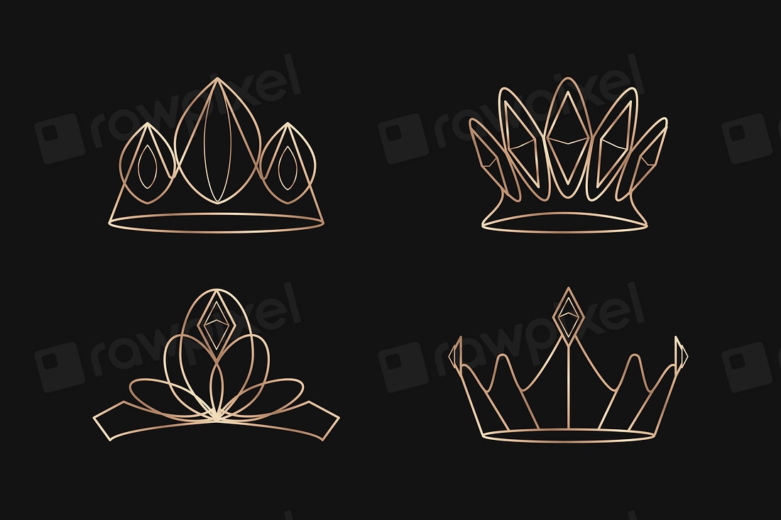 Luxurious royal crown designs vector | Premium Vector - rawpixel