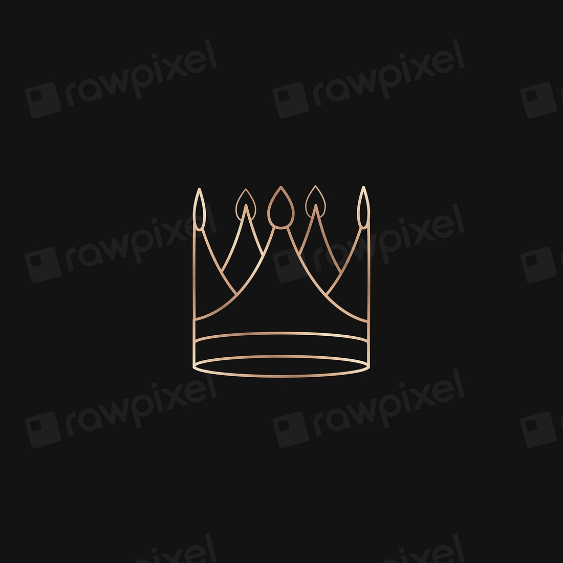 Luxurious black crown design vector | Premium Vector - rawpixel